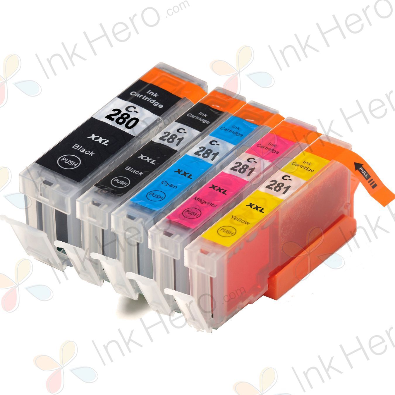 5 Pack Canon PGI-280XXL & CLI-281XXL Compatible Super High-Yield Ink ...