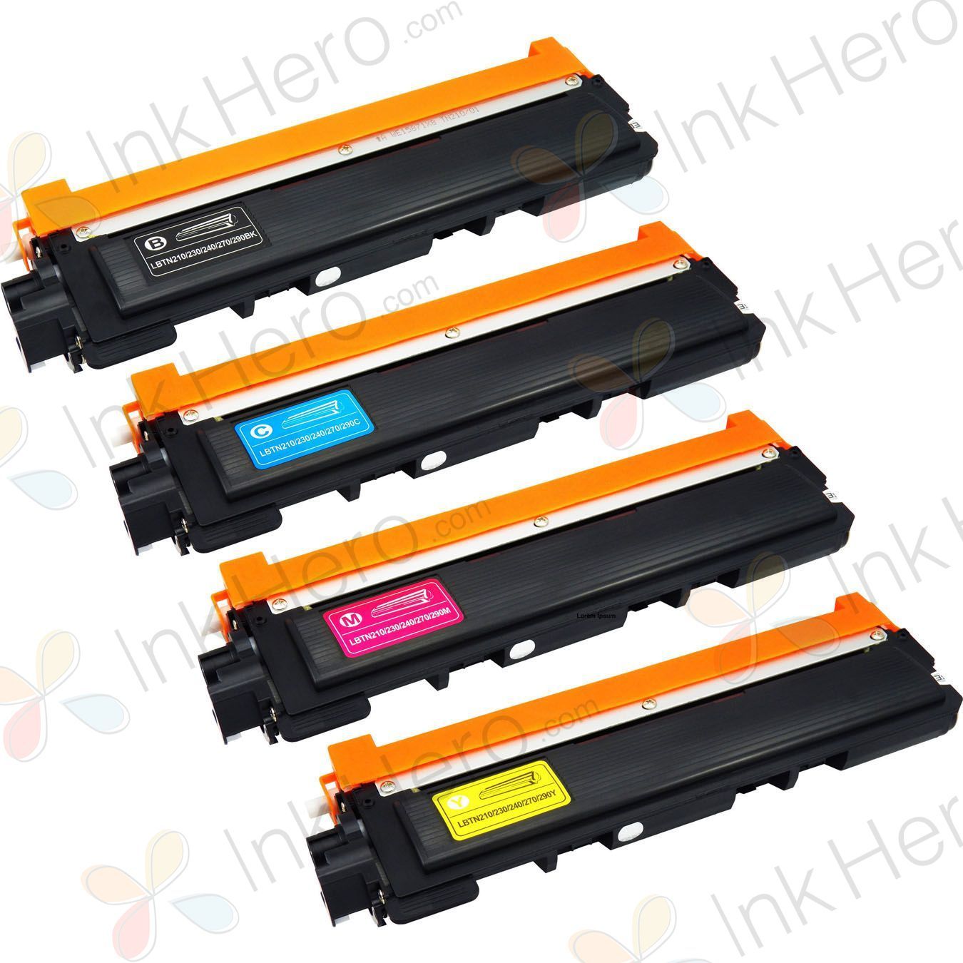 4 Pack Brother TN210 Compatible Toner Cartridges- Ink Hero