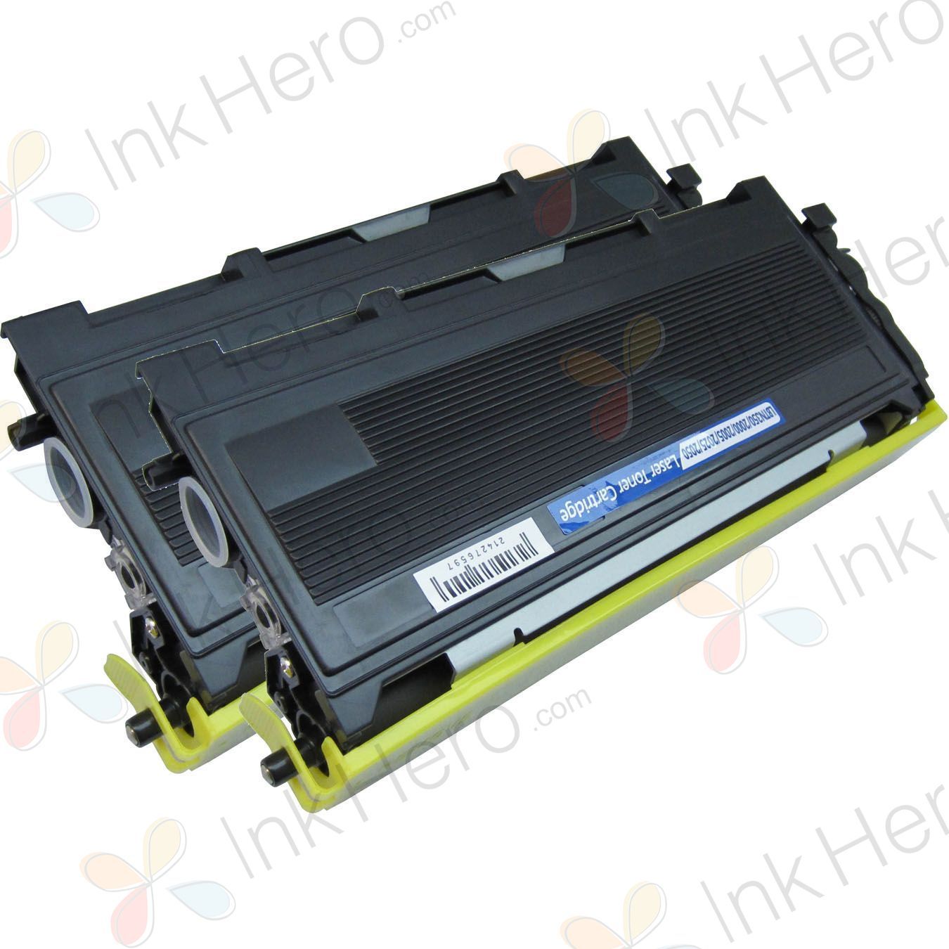 2 Pack Brother TN350 Black Compatible Laser Toner Cartridges- Ink Hero