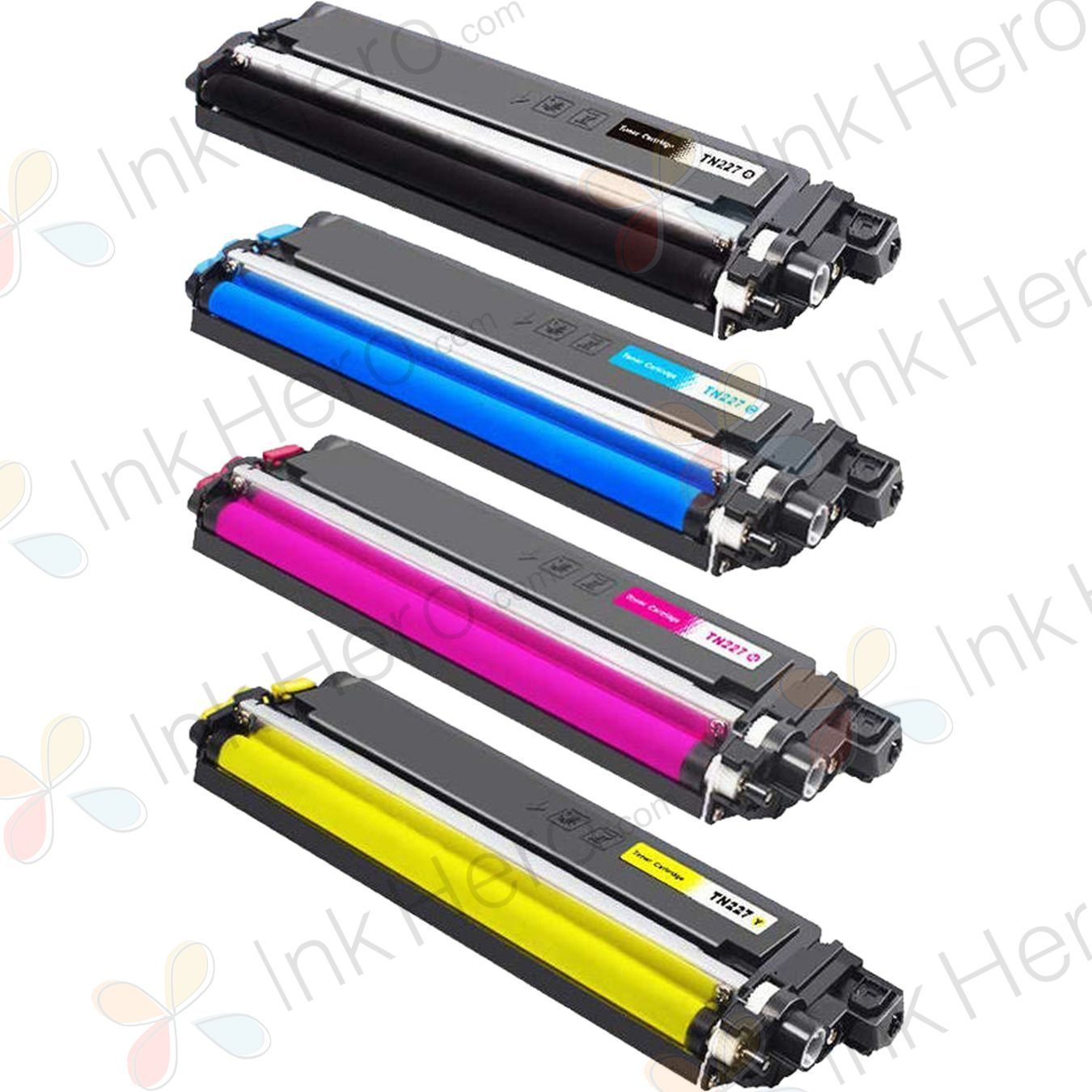 4 Pack Brother TN227 Compatible High-Yield Toner Cartridges (Replaces ...