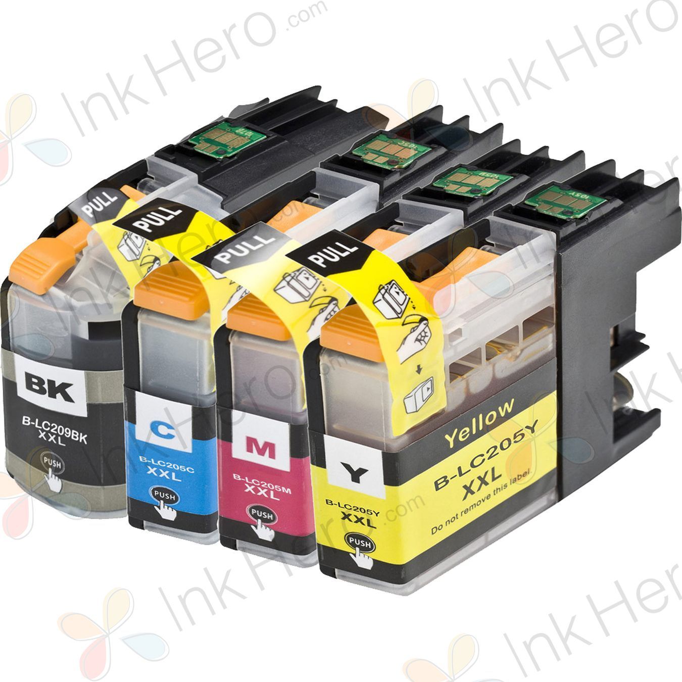 4 Pack Brother LC209 & LC205 Compatible Super High-Yield Ink Cartridges ...