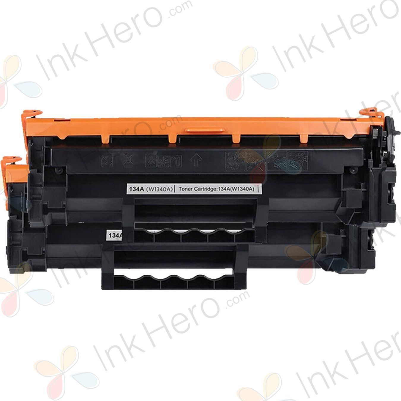 2 Pack HP 134A Black Compatible Toner Cartridge (W1340A)- Ink Hero