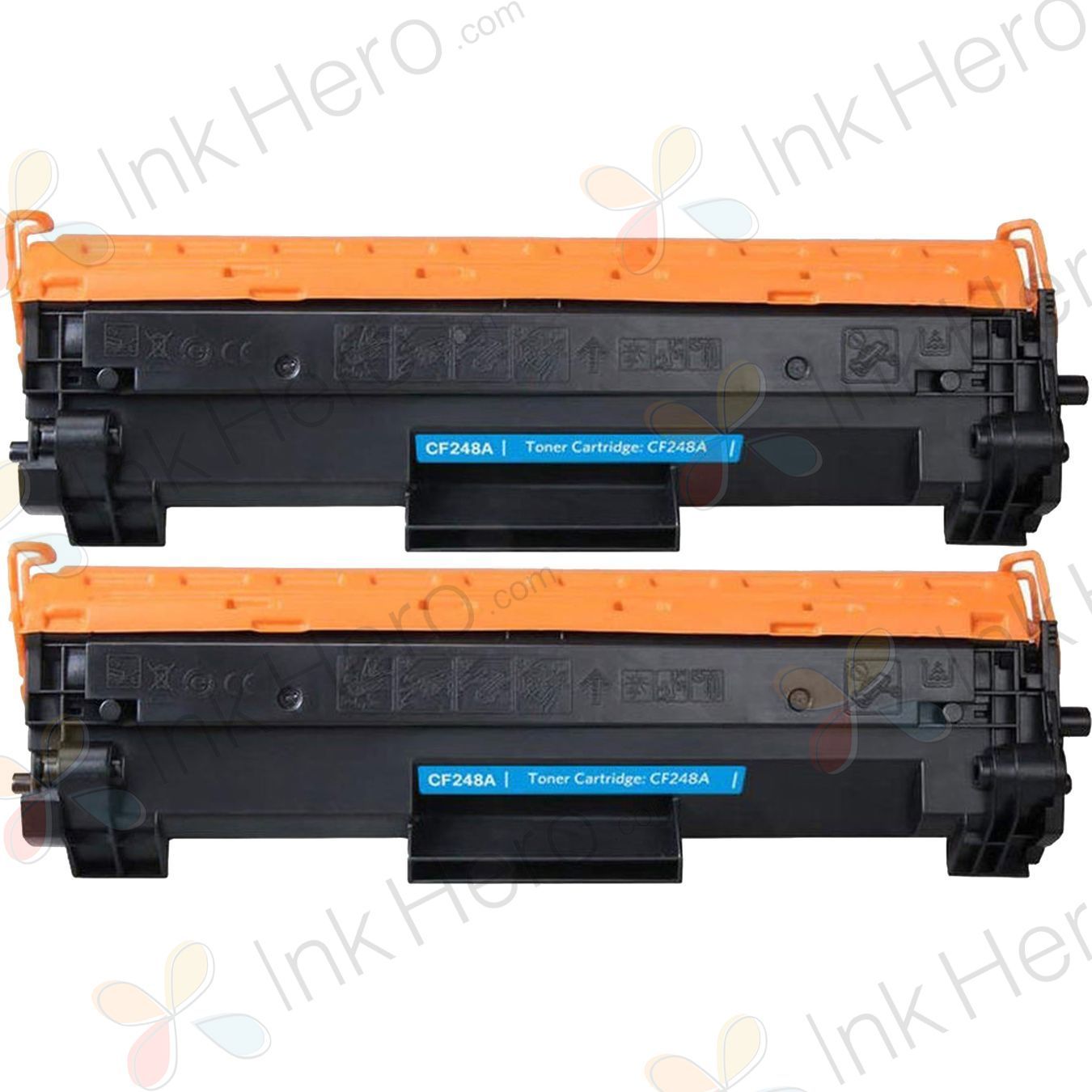 2 Pack HP 48A Black Compatible Laser Toner Cartridge (CF248A)- Ink Hero