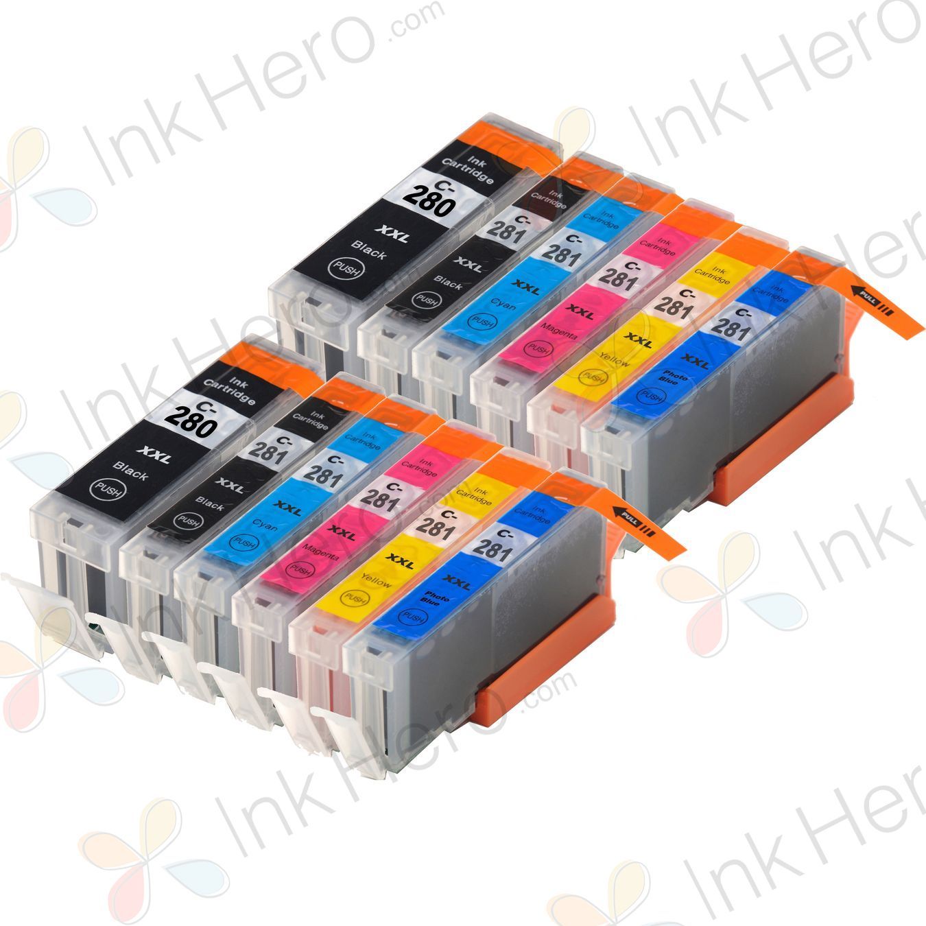 12 Pack Canon PGI-280XXL & CLI-281XXL Compatible Super High-Yield Ink ...
