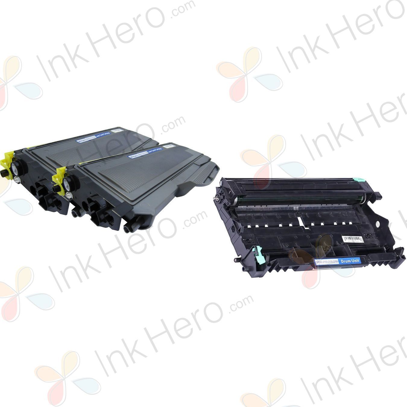 3 Pack Brother TN360 & DR360 Compatible Toner & Drum Cartridges- Ink Hero