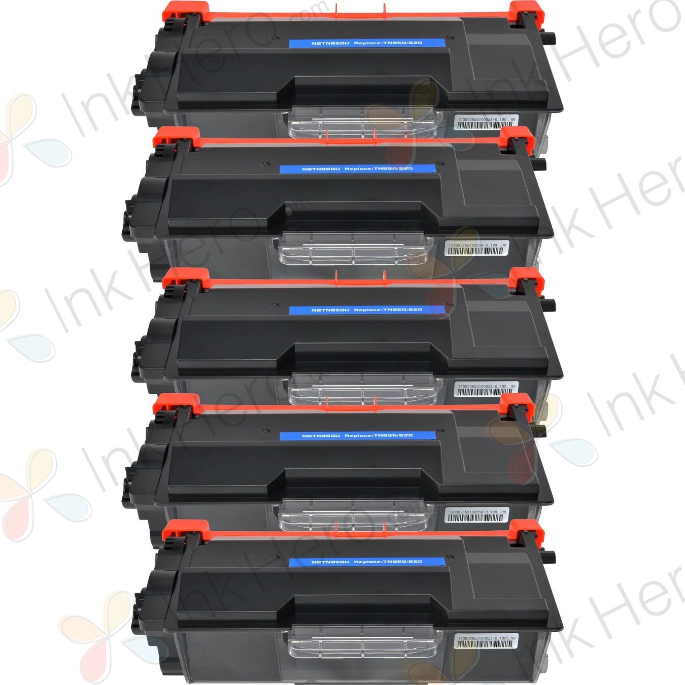 5 Pack Brother TN850 Black Compatible High-Yield Toner Cartridge ...