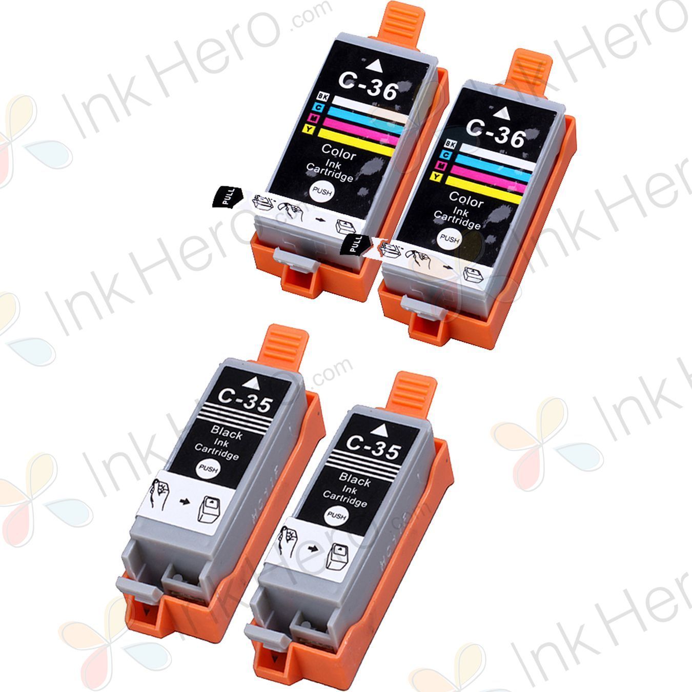 Canon Mg3620 Printer Ink 4-Pack Compatible Ink Cartridges For Canon ...