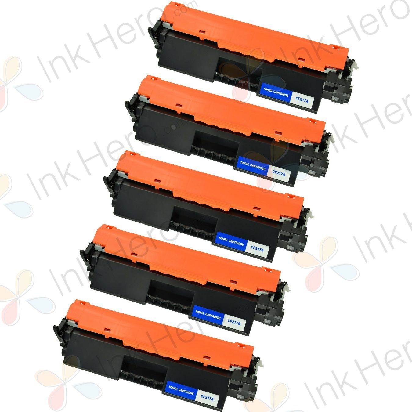 5 Pack HP 17A Black Compatible Toner Cartridges (CF217A)- Ink Hero