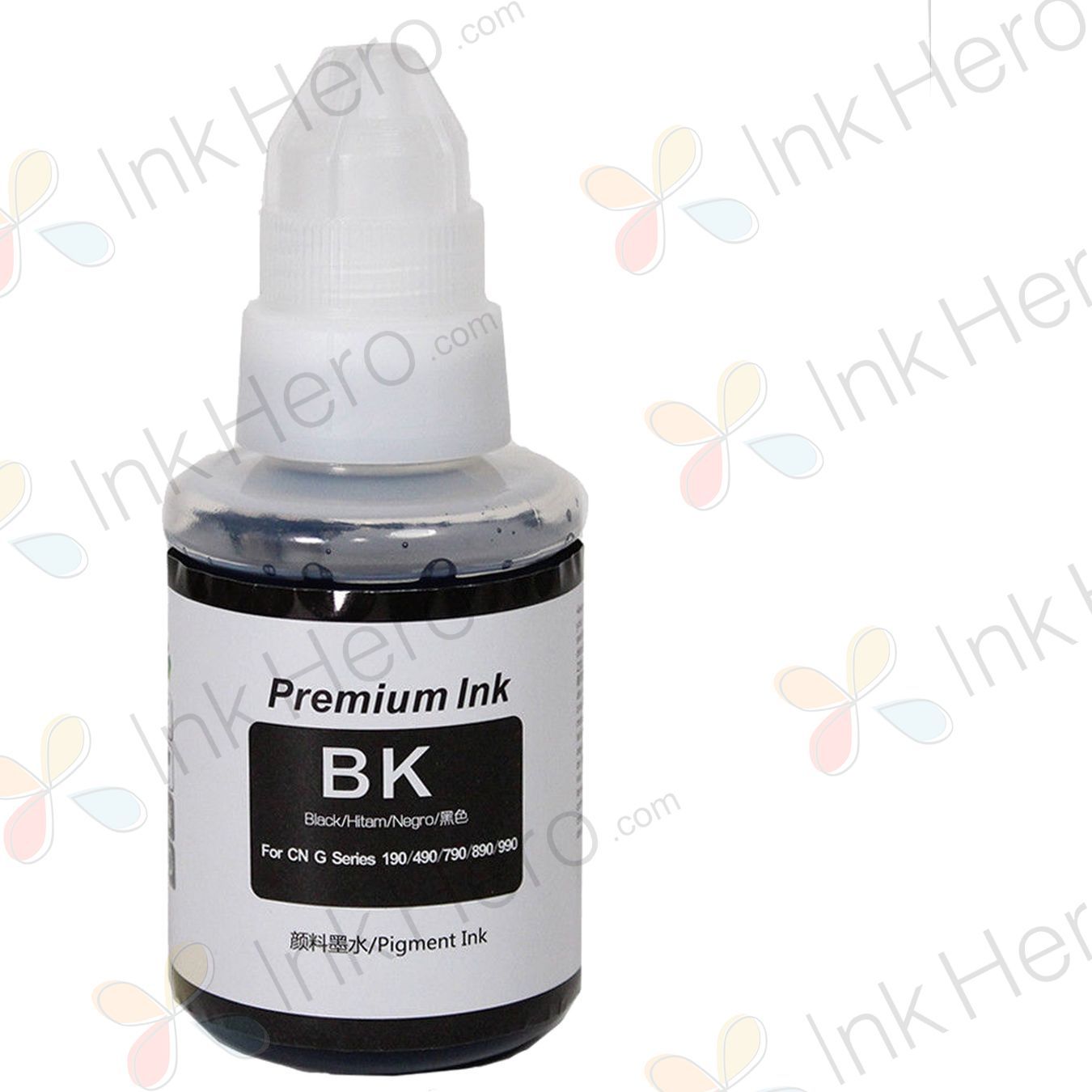 Canon GI-290BK Black Compatible Ink Bottle (1595C001)- Ink Hero