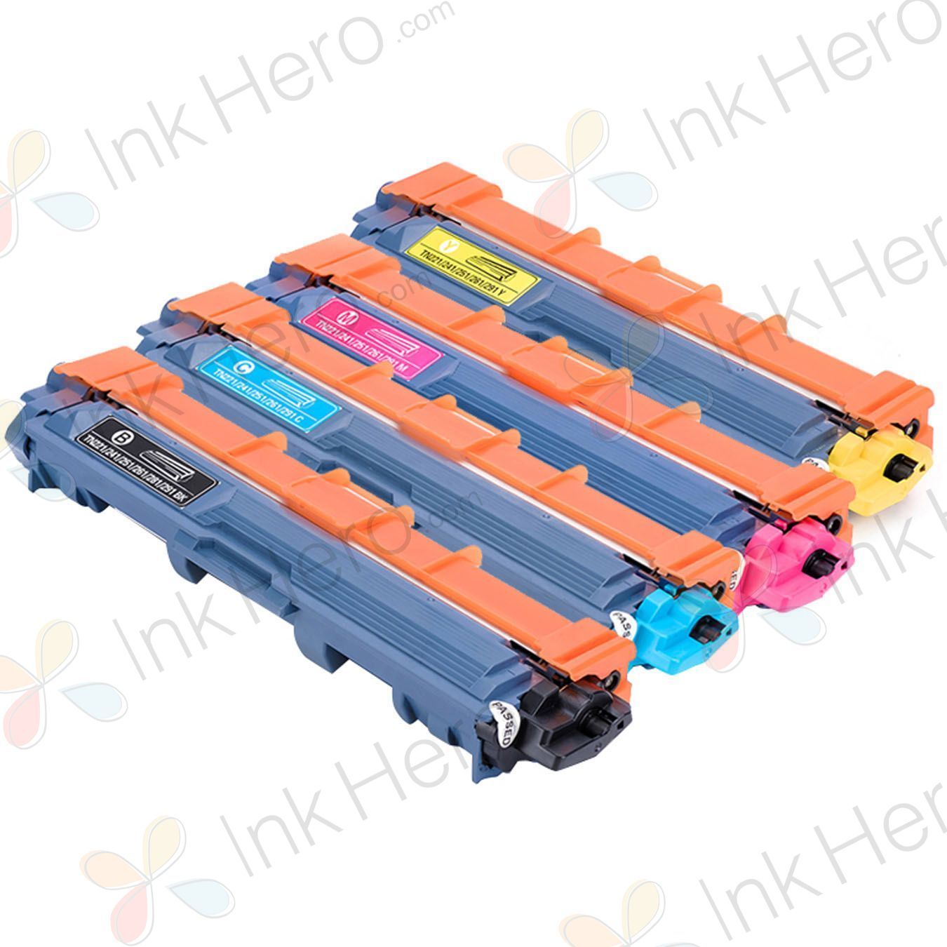 4 Pack Brother TN221 & TN225 Compatible High-Yield Toner Cartridges ...